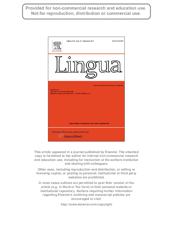 (PDF) Sign languages: Contribution to neurolinguistics from cross-modal ...