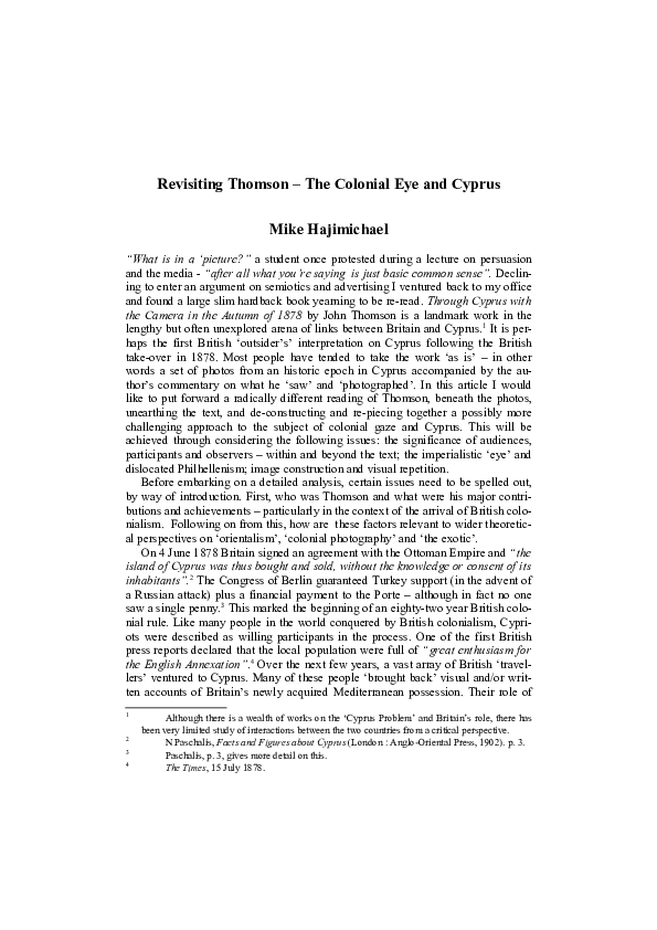 (DOC) Revisiting Thomson – The Colonial Eye and Cyprus