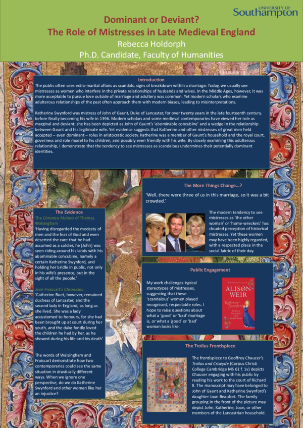 (PDF) Dominant or Deviant? The Role of the Mistress in Late Medieval ...