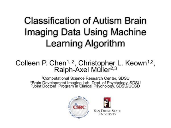 Pdf Classifying Autism Via Neuroimaging And Ml