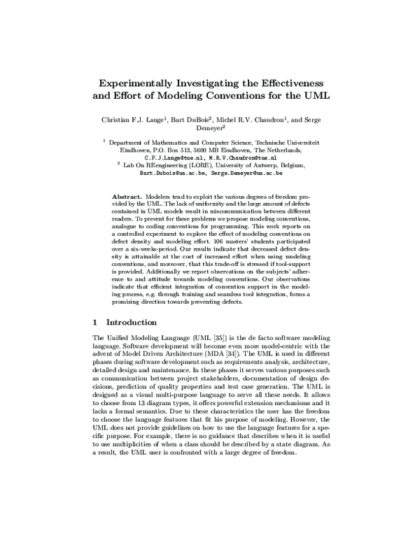 (PDF) Experimentally investigating the effectiveness and effort of ...