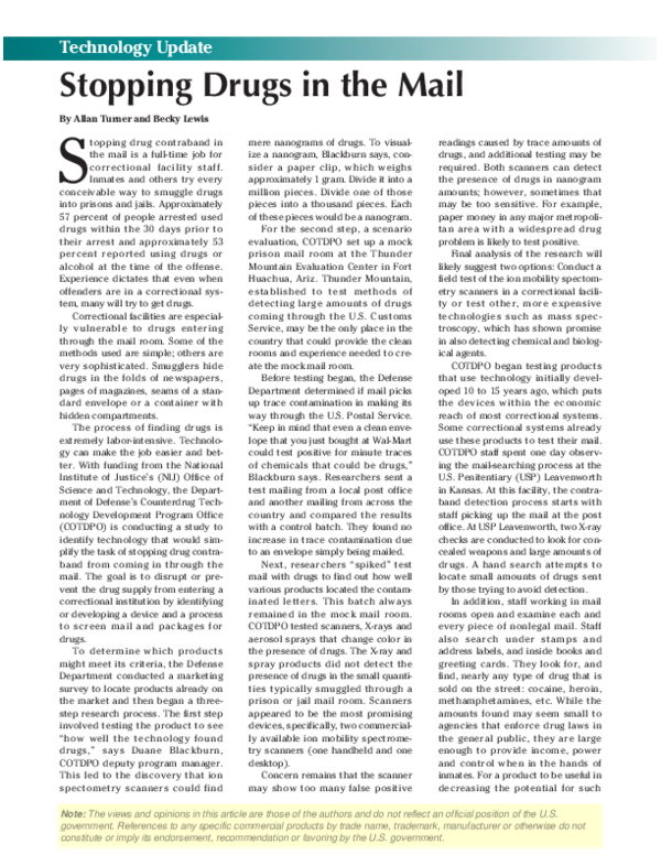 (PDF) Stopping Drugs in the Mail