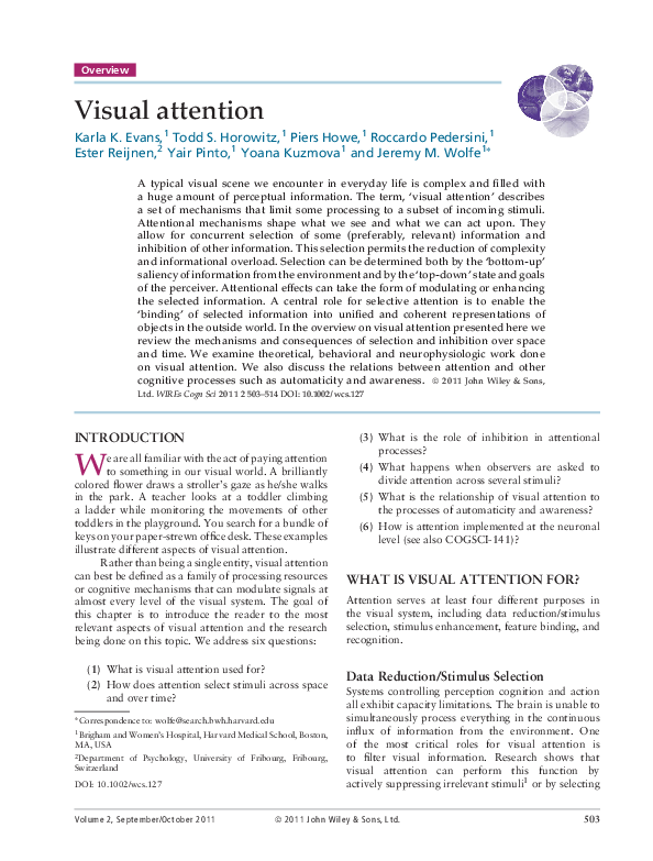 (PDF) Visual attention