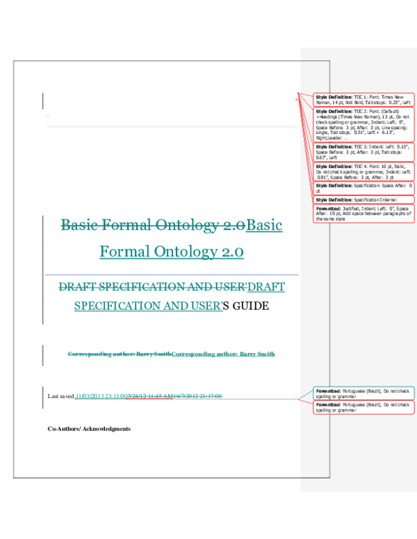 (DOC) DRAFT SPECIFICATION AND USER’S GUIDE