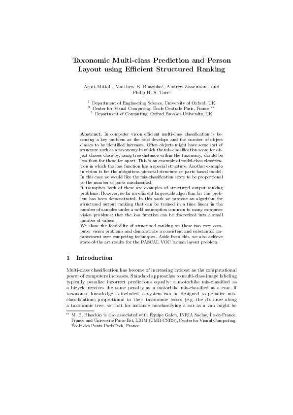 (PDF) Taxonomic Multi-class Prediction and Person Layout using ...