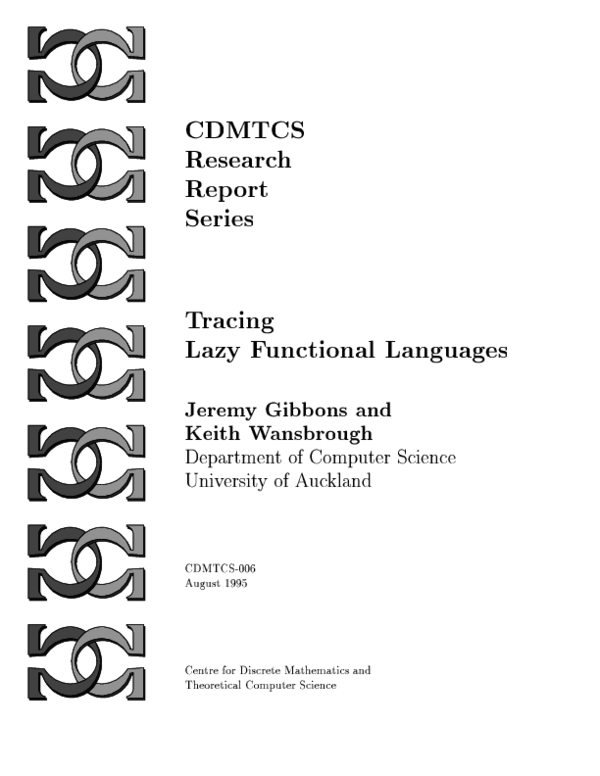 Pdf Tracing Lazy Functional Languages 