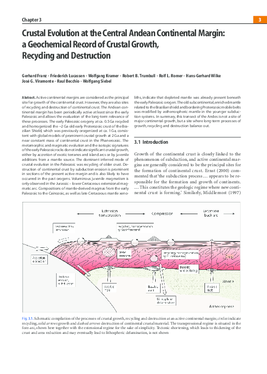 (PDF) Crustal evolution at the Central Andean Continental Margin: a ...