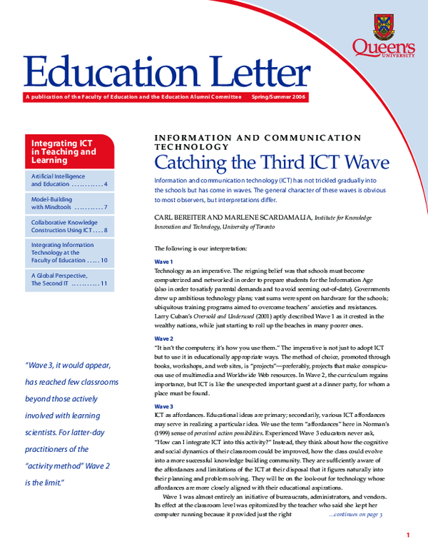 (PDF) Integrating ICT in Teaching and Learning