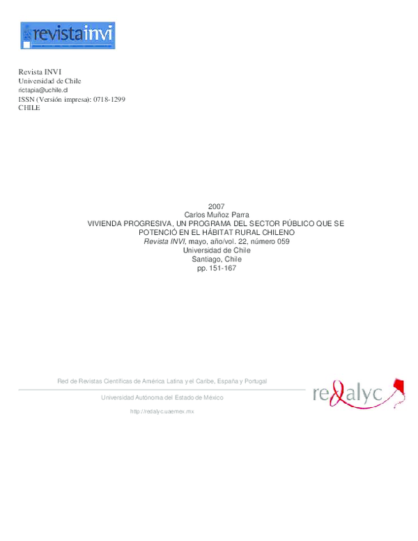 (PDF) Vivienda Progresiva, un programa del sector público que se ...