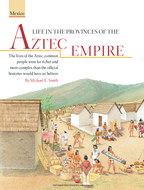 (PDF) "Life in the Provinces of the Aztec Empire" (1997 & 2005)
