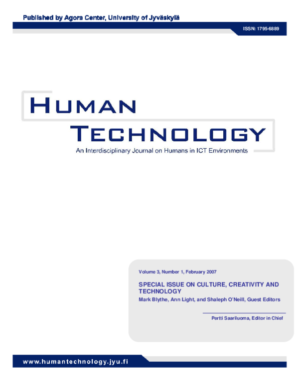 (PDF) From the Editor in Chief: Making It Possible pp. 1-3 Pertti ...