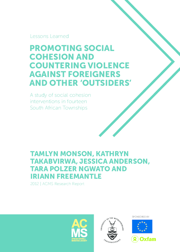 (PDF) Promoting social cohesion and countering violence against ...
