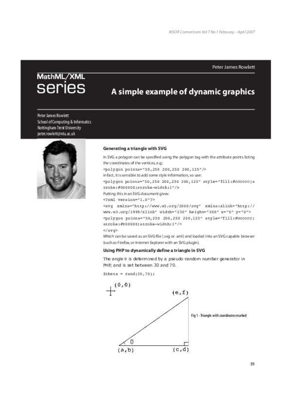 (PDF) A simple example of dynamic graphics