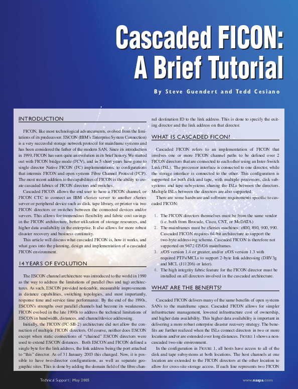 (PDF) FICON Cascading A Brief Tutorial