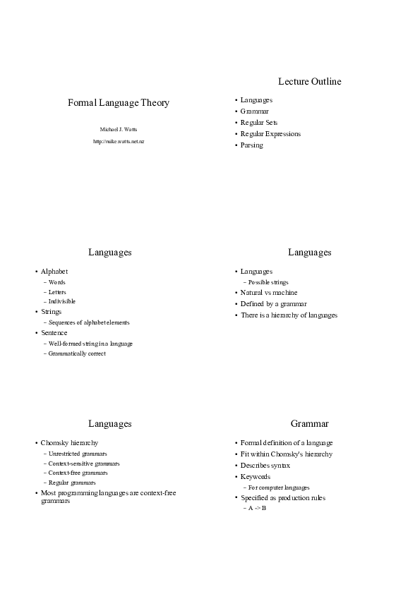 regular language to regular grammar