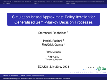 (PDF) Policy Iteration algorithms