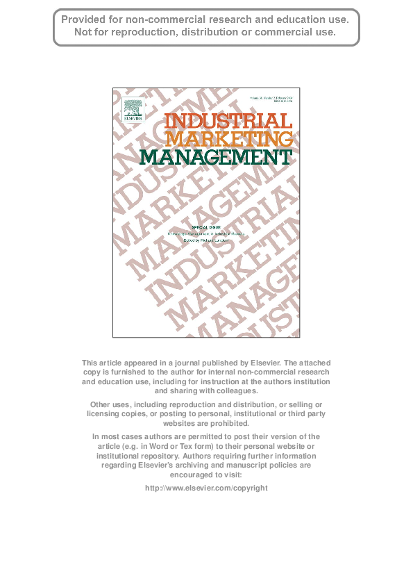 (PDF) Applying knowledge management to project marketing in a demanding ...