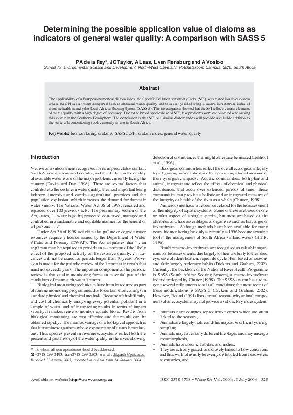 Pdf Determining The Possible Application Value Of Diatoms As