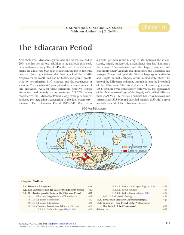 (PDF) The Ediacaran Period