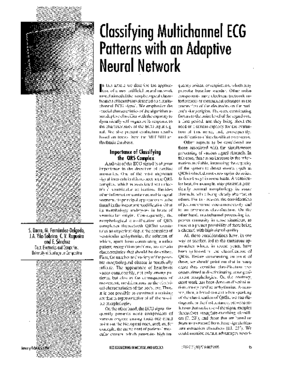 (PDF) Classifying multichannel ECG patterns with an adaptive neural network