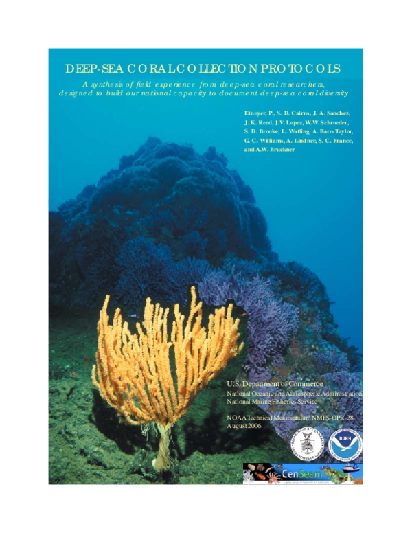 (PDF) Deep-sea coral collection protocols