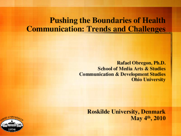 (PPT) Health Communication