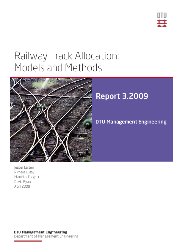 (PDF) Railway track allocation: models and methods
