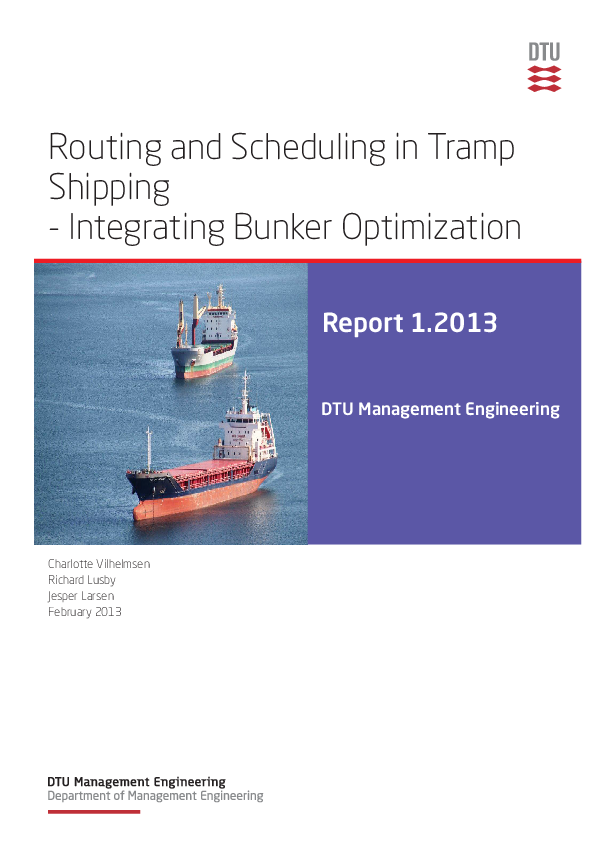 (PDF) Routing and Scheduling in Tramp Shipping-Integrating Bunker ...