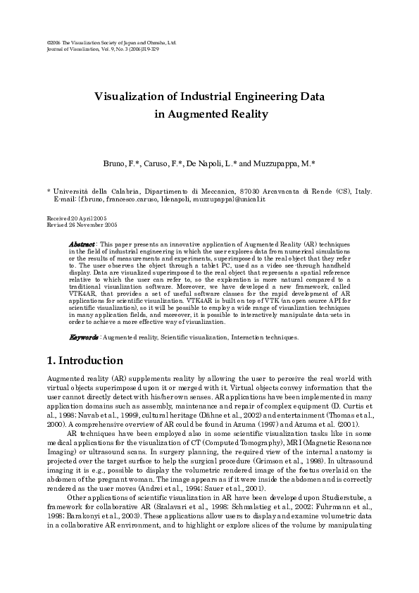 (PDF) Visualization of industrial engineering data visualization of ...