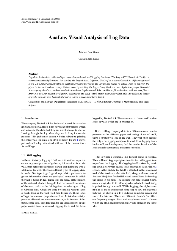 (PDF) AnaLog, Visual Analysis of Log Data