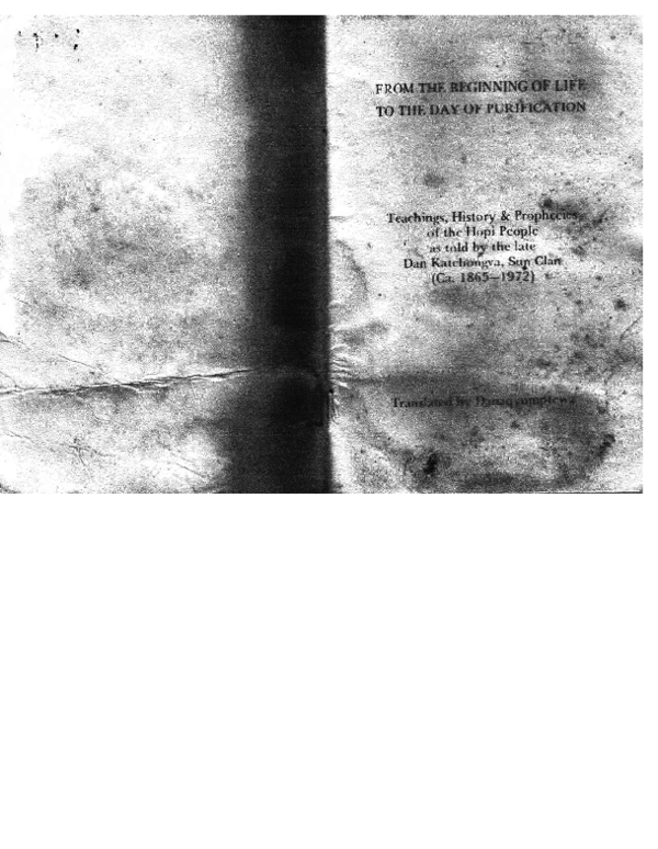 (PDF) English - Original copy of Book - From the Hopi - From the ...