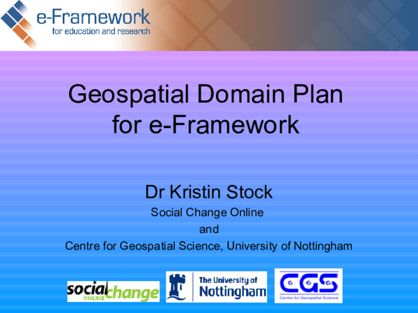 (DOC) Geospatial Domain Plan