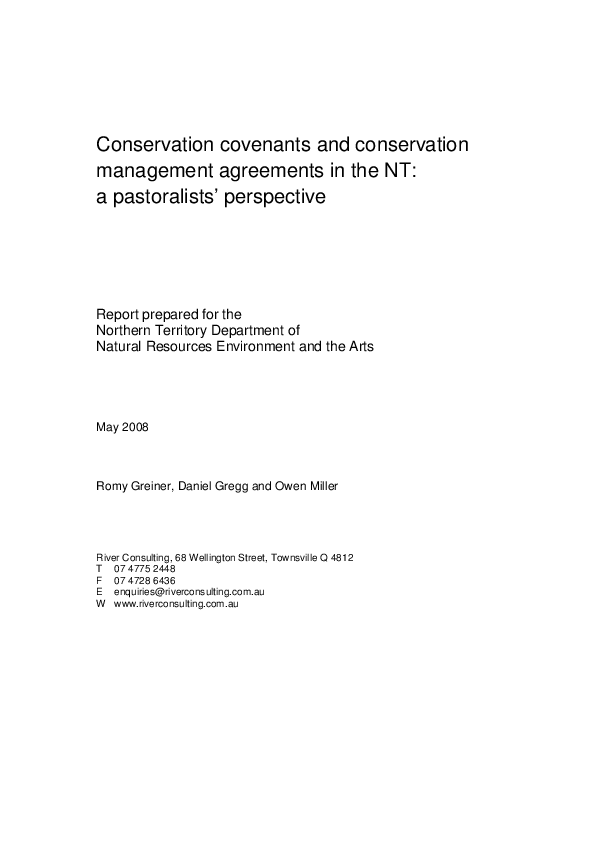 (PDF) Conservation covenants and conservation management agreements in ...