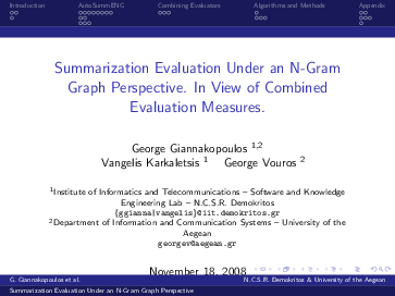 (PDF) Summarization Evaluation Under an N-Gram Graph Perspective. In ...