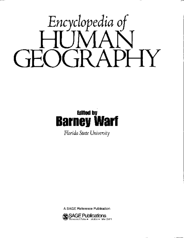 (PDF) HUMAN GEOGRAPHY