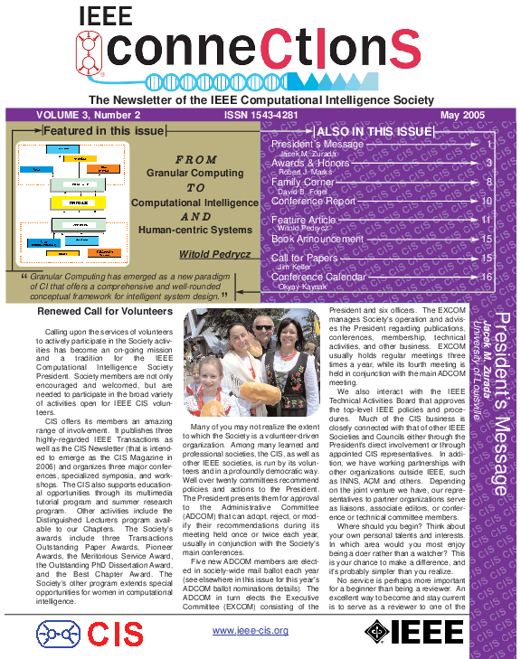 (PDF) The Newsletter of the IEEE Computational Intelligence Society
