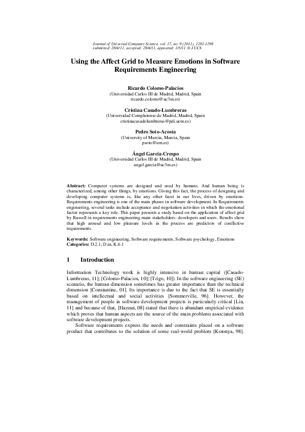 (PDF) Using the affect grid to measure emotions in software ...