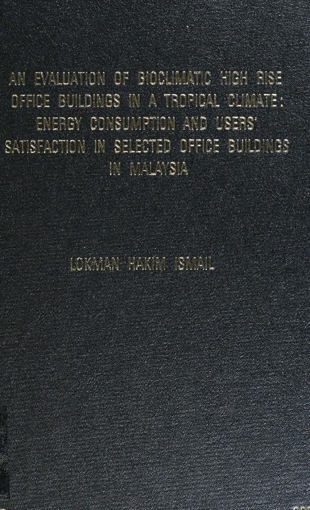 (PDF) An evaluation of bioclimatic high rise office buildings in a ...