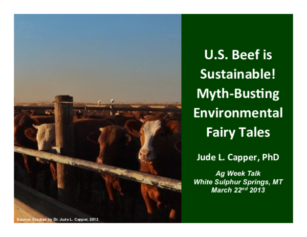 (PDF) U.S. Beef is Sustainable! Myth-Busting Environmental Fairy Tales