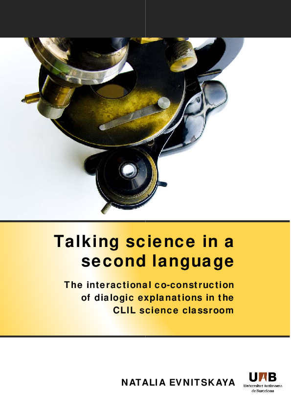 (PDF) Talking science in a second language: The interactional co-construction of dialogic ...
