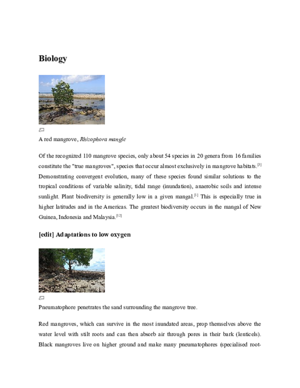 (PDF) biology of mangrove