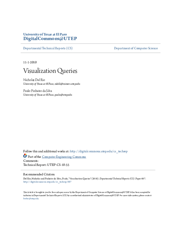 (PDF) Visualization Queries