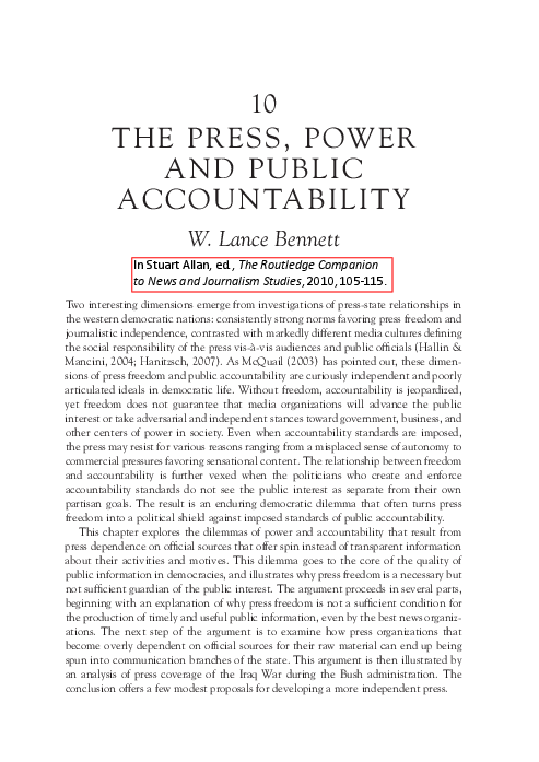 the power of the press