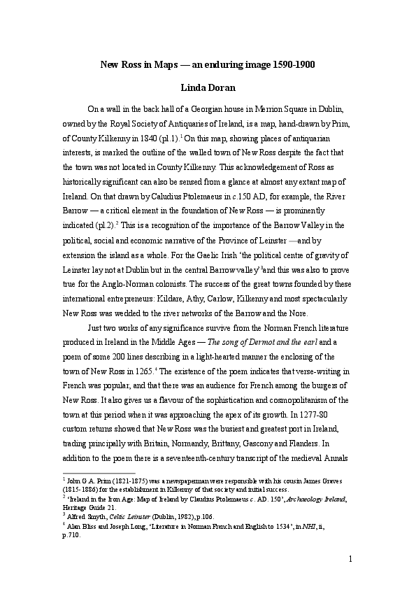 (DOC) New Ross in Maps — an enduring image 1590-1900