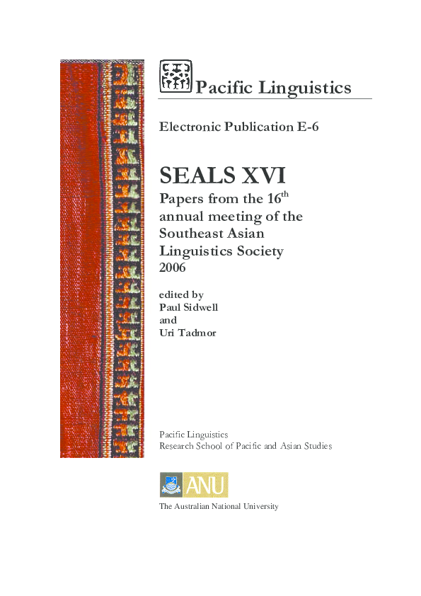 (PDF) Malay numeral classifiers: sketching conceptual representation from a native speaker's ...