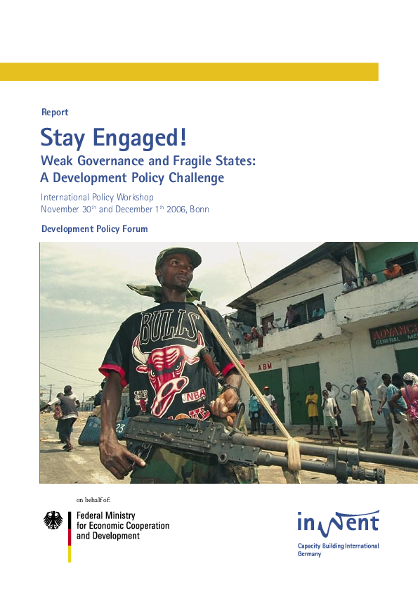 (PDF) Stay Engaged Fragile States and Weak Governance a development ...