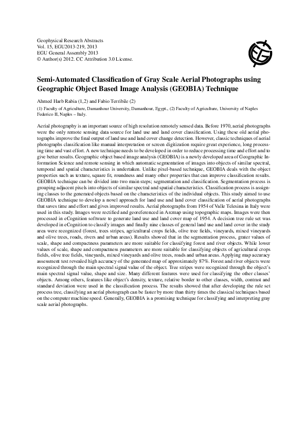 (PDF) Semi-Automated Classification of Gray Scale Aerial Photographs ...