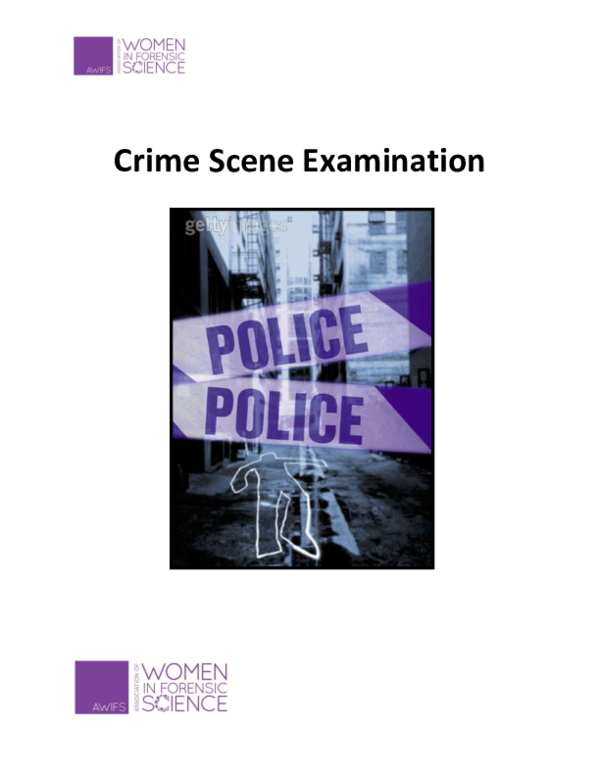 (PDF) Crime Scene Examination Handout