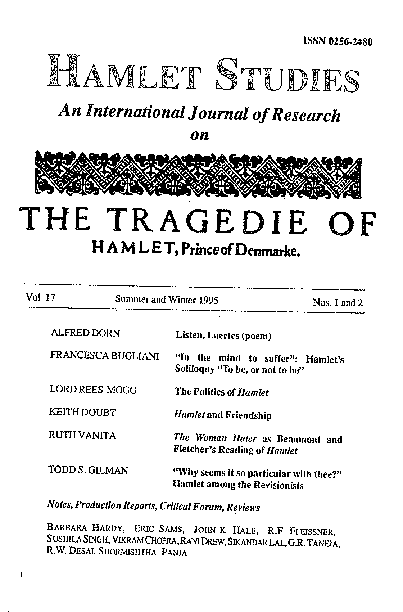 (PDF) Hamlet and Friendship