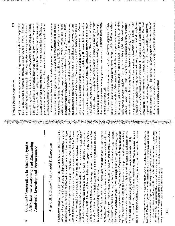 (PDF) Scripted cooperation in student dyads: A method for analyzing and ...